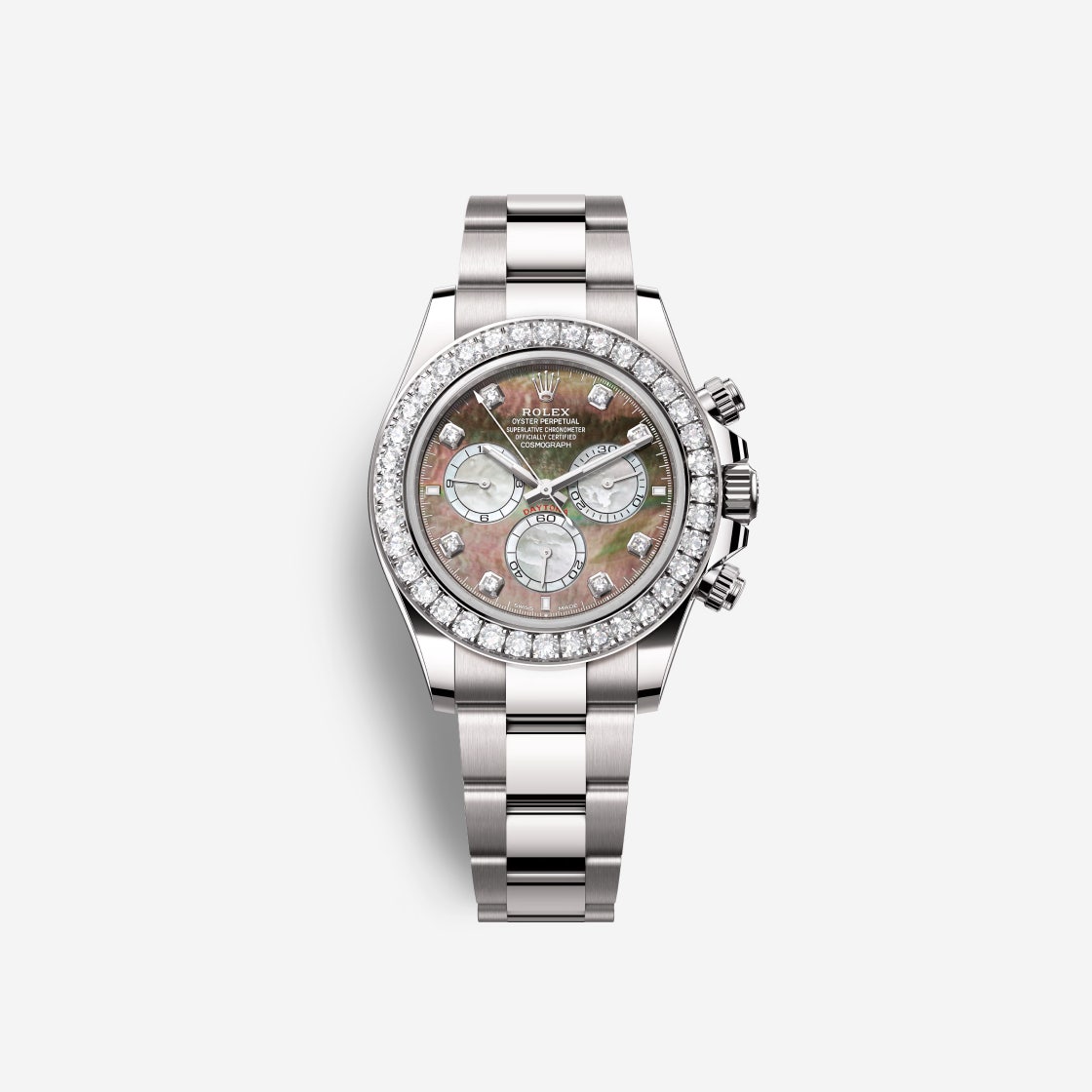 롤렉스 코스모그래프 데이토나 40mm 126579RBR 블랙 화이트 진주 자개 다이아 셋팅 오이스터 | Rolex | KREAM