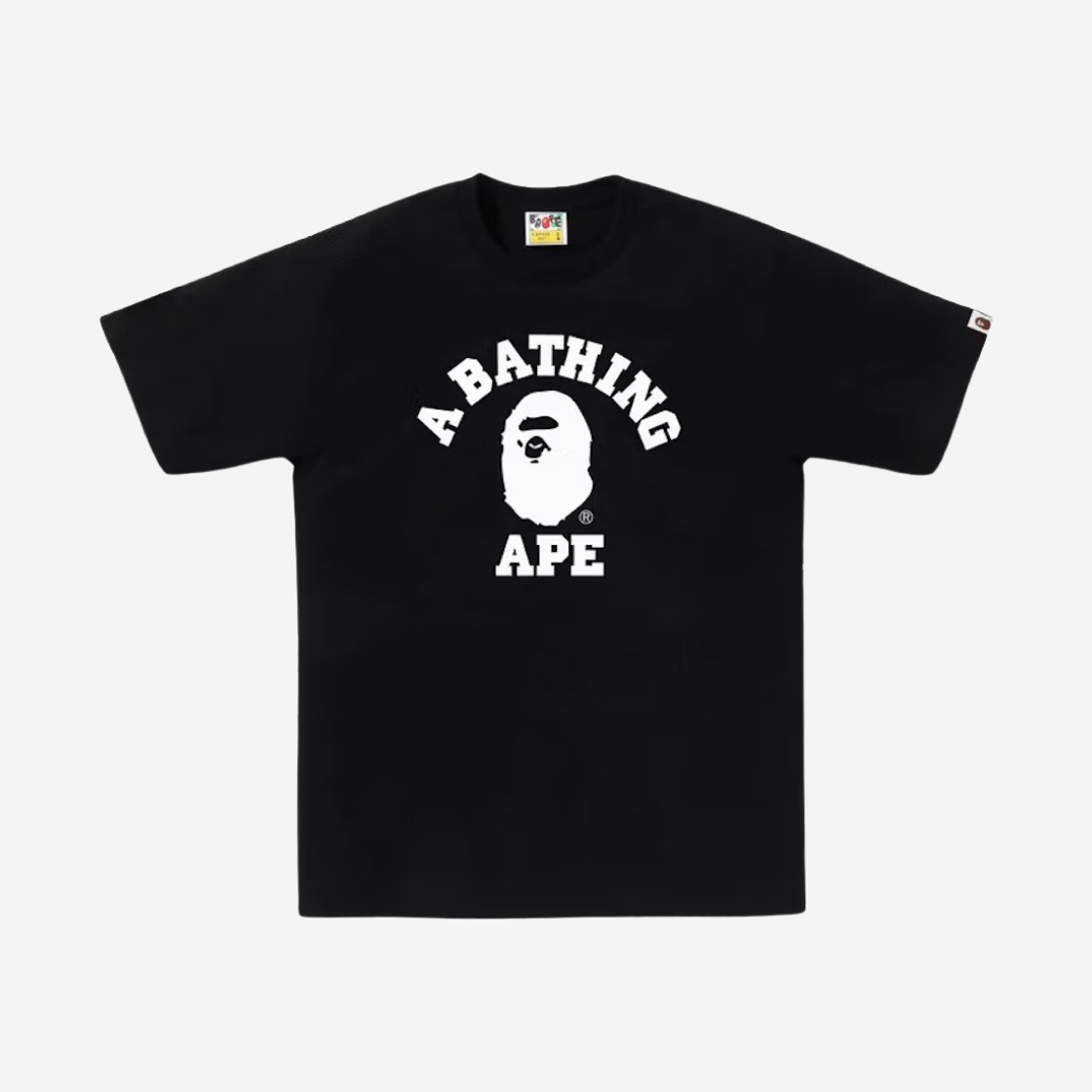 베이프 바이컬러 컬리지 티셔츠 블랙 | BAPE | KREAM