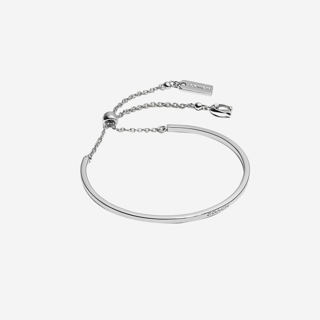 (W) 코치 시그니쳐 슬라이더 뱅글 실버 | Coach | KREAM