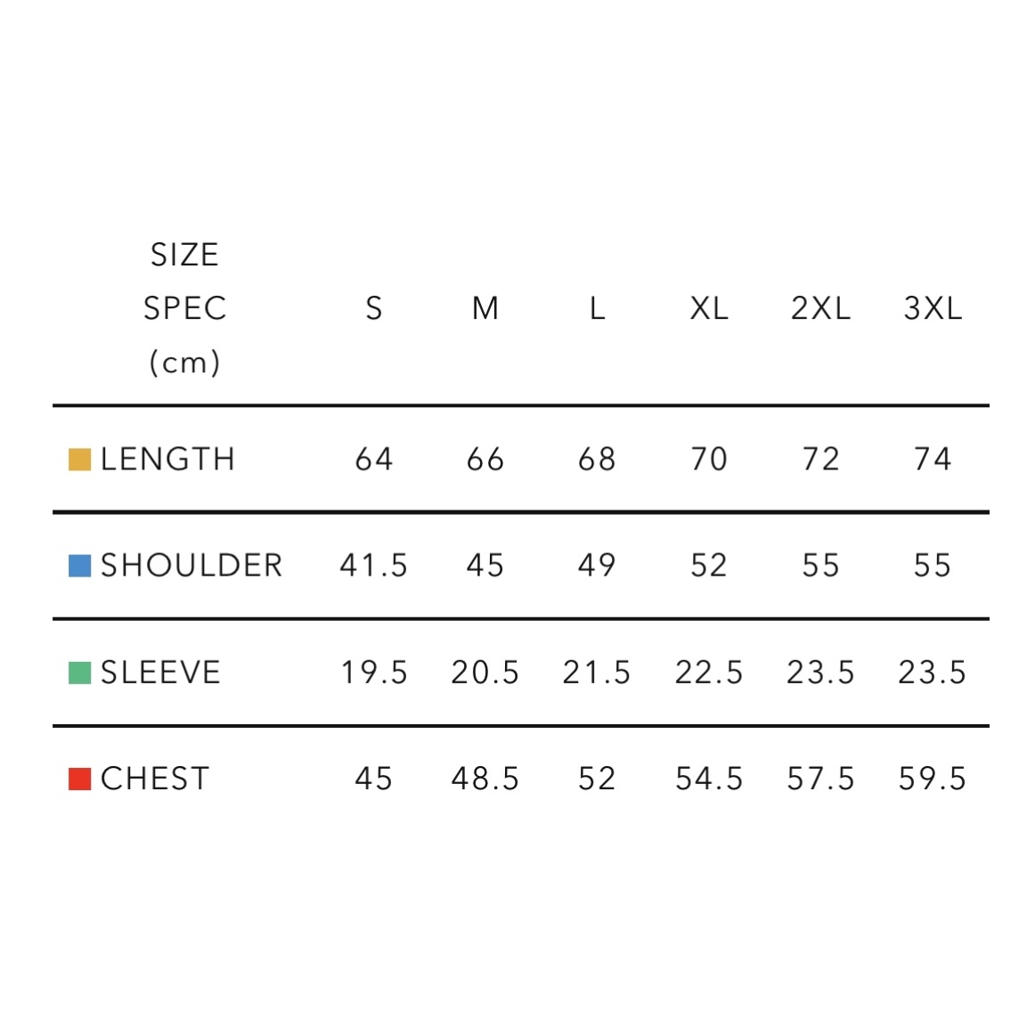 이번 시즌 휴메 사이즈표 | KREAM