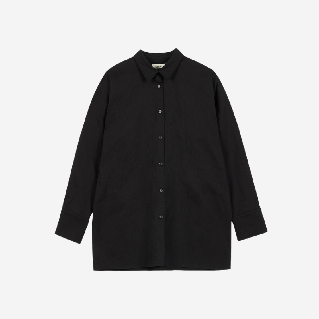 (W) 다이닛 드레이프 투웨이 셔츠블랙 | Deinet | KREAM