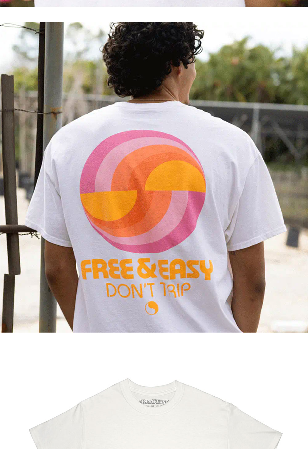 프리앤이지 골든 라이트 SS 티 코코넛 | Free & Easy | KREAM