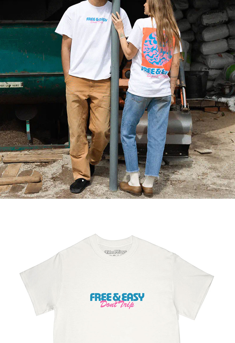 프리앤이지 리플 SS 티 코코넛 | Free & Easy | KREAM