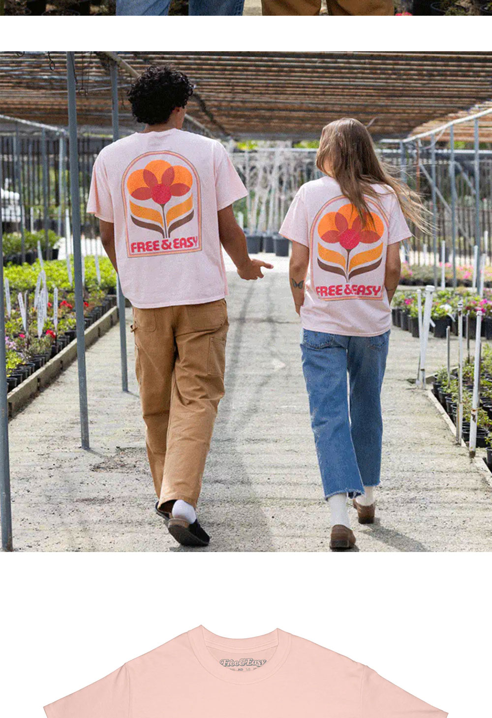 프리앤이지 인 블룸 SS 티 트로피칼 피치 | Free & Easy | KREAM