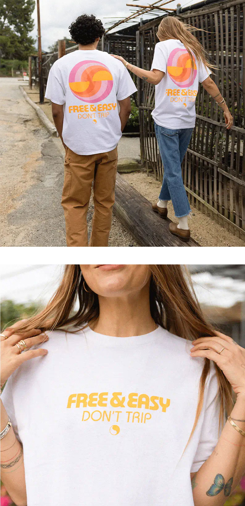 프리앤이지 골든 라이트 SS 티 코코넛 | Free & Easy | KREAM