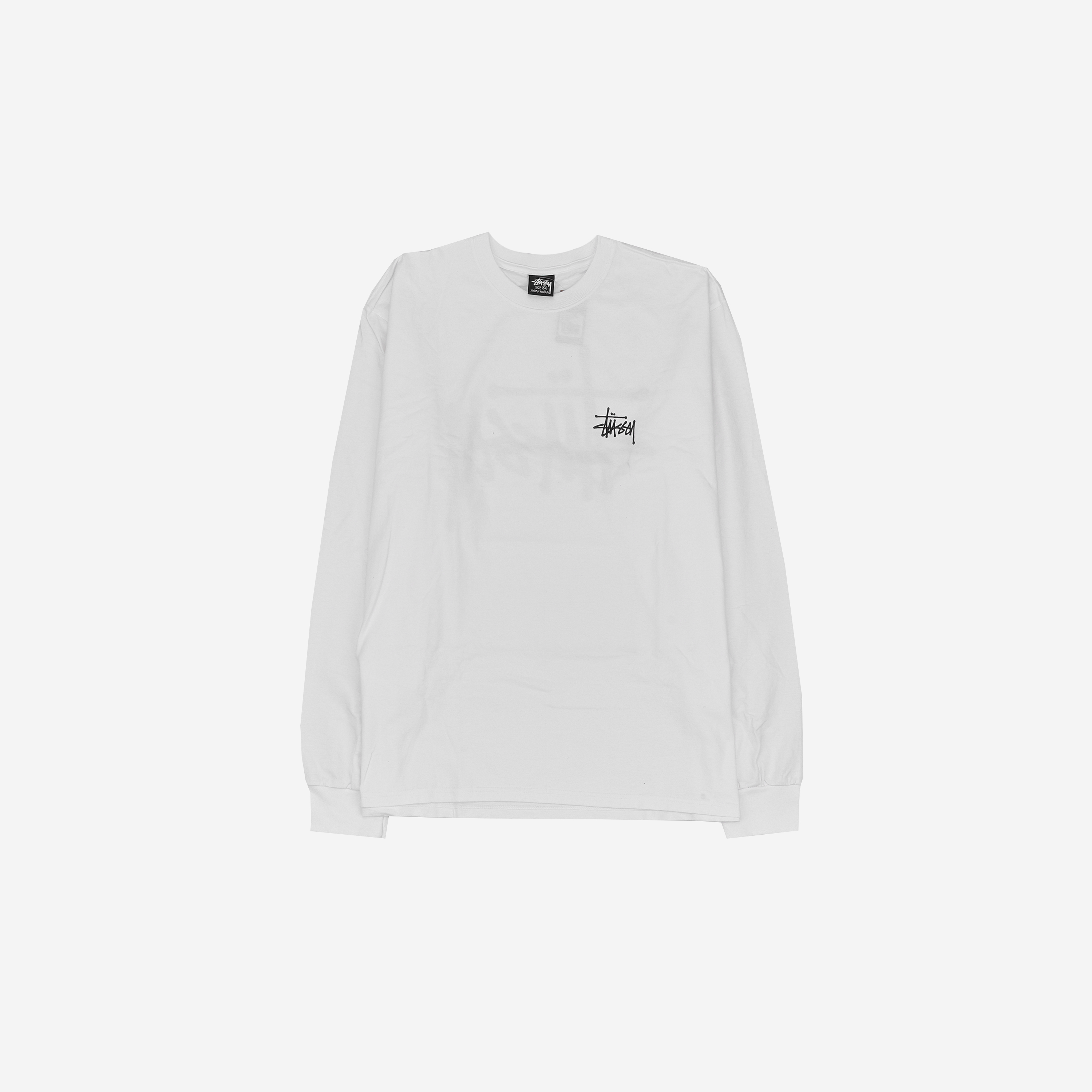 스투시 베이직 스투시 롱슬리브 티셔츠 화이트 2022 | KREAM