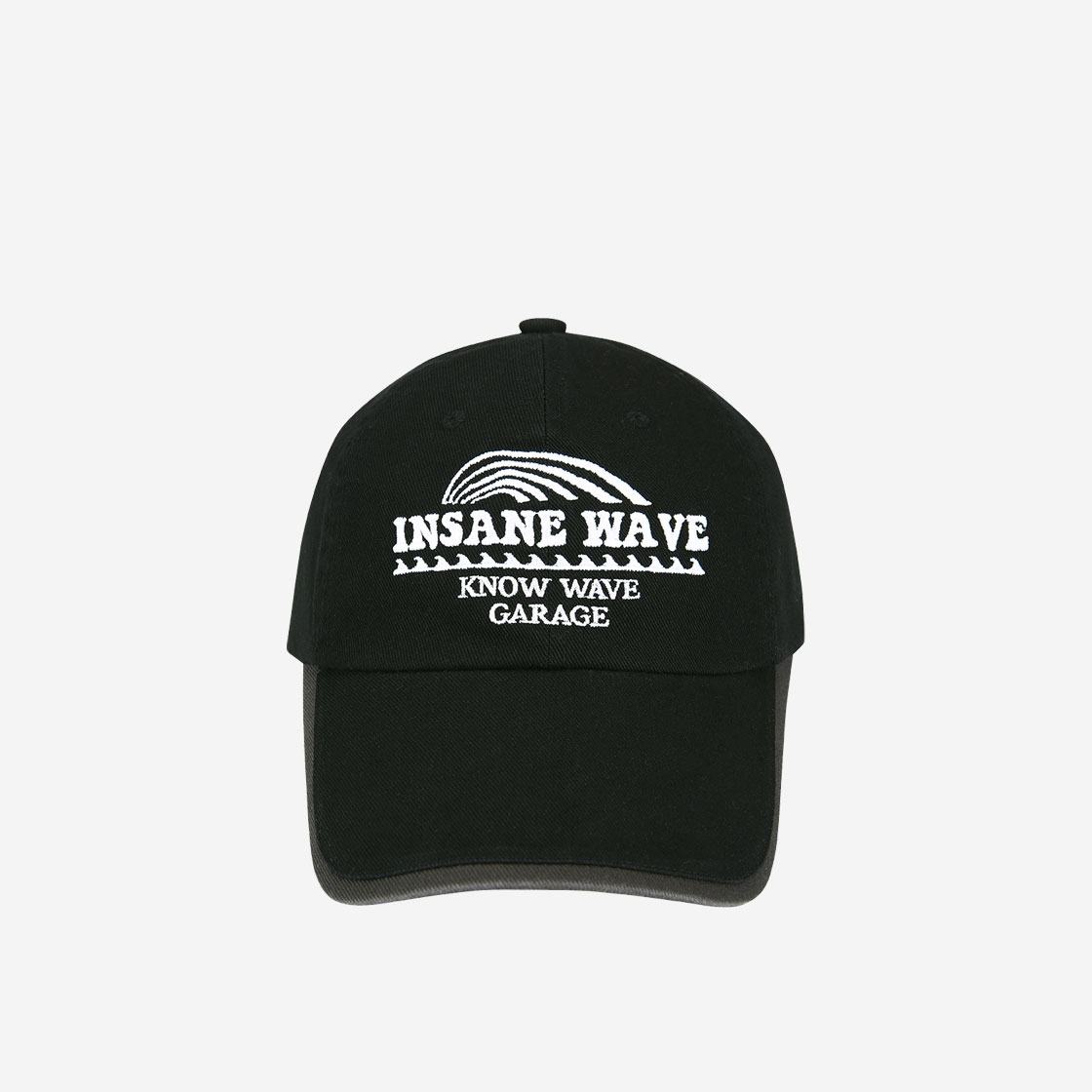 노우웨이브 X 인세인개러지 인세인 웨이브 볼캡 블랙 | Knowwave | KREAM