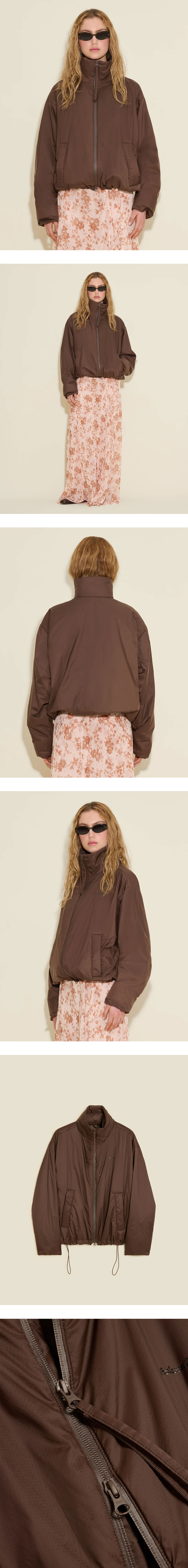 홀츠베일러 우먼 스텔리아 라이트 필 쇼트 자켓 브라운 | Holzweiler | KREAM