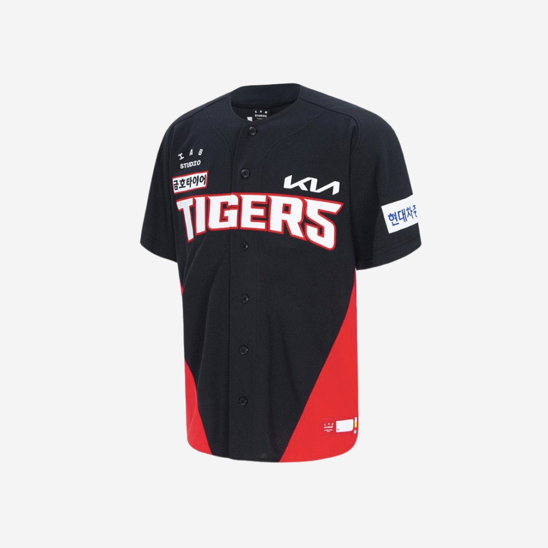 기아 타이거즈 X 아이앱 스튜디오 24 어센틱 어웨이 유니폼 블랙 논 마킹 버전 Kia Tigers Kream