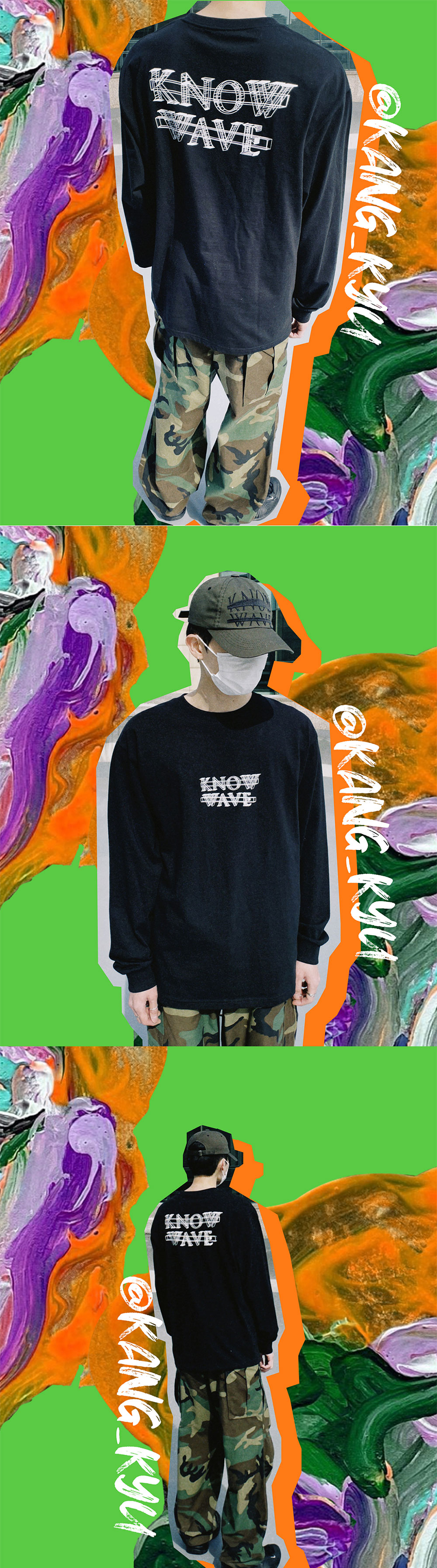 노우웨이브 3디 로고 슬리브 블랙 | Knowwave | KREAM