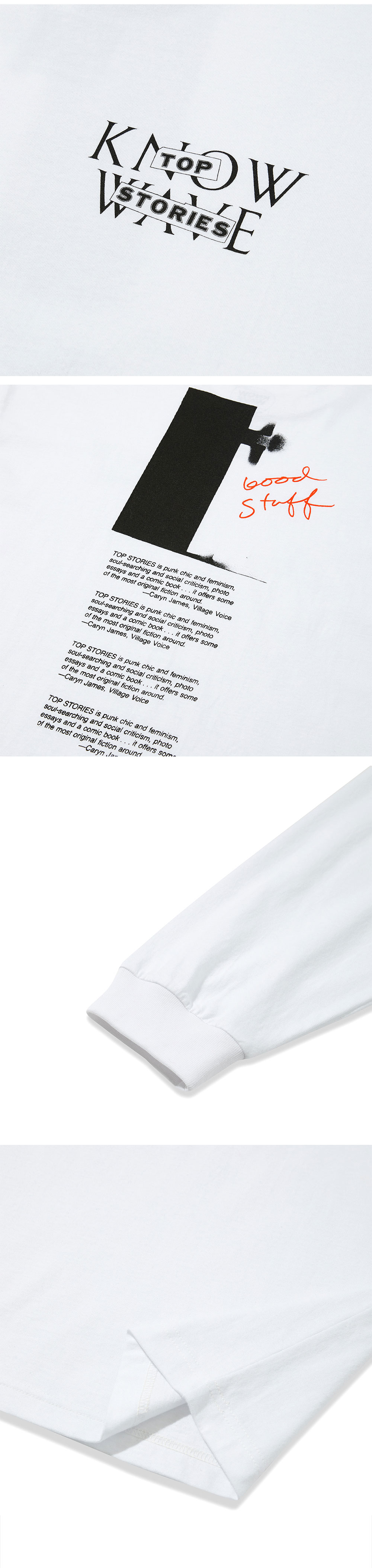 노우웨이브 탑스토리 티셔츠 화이트 | Knowwave | KREAM