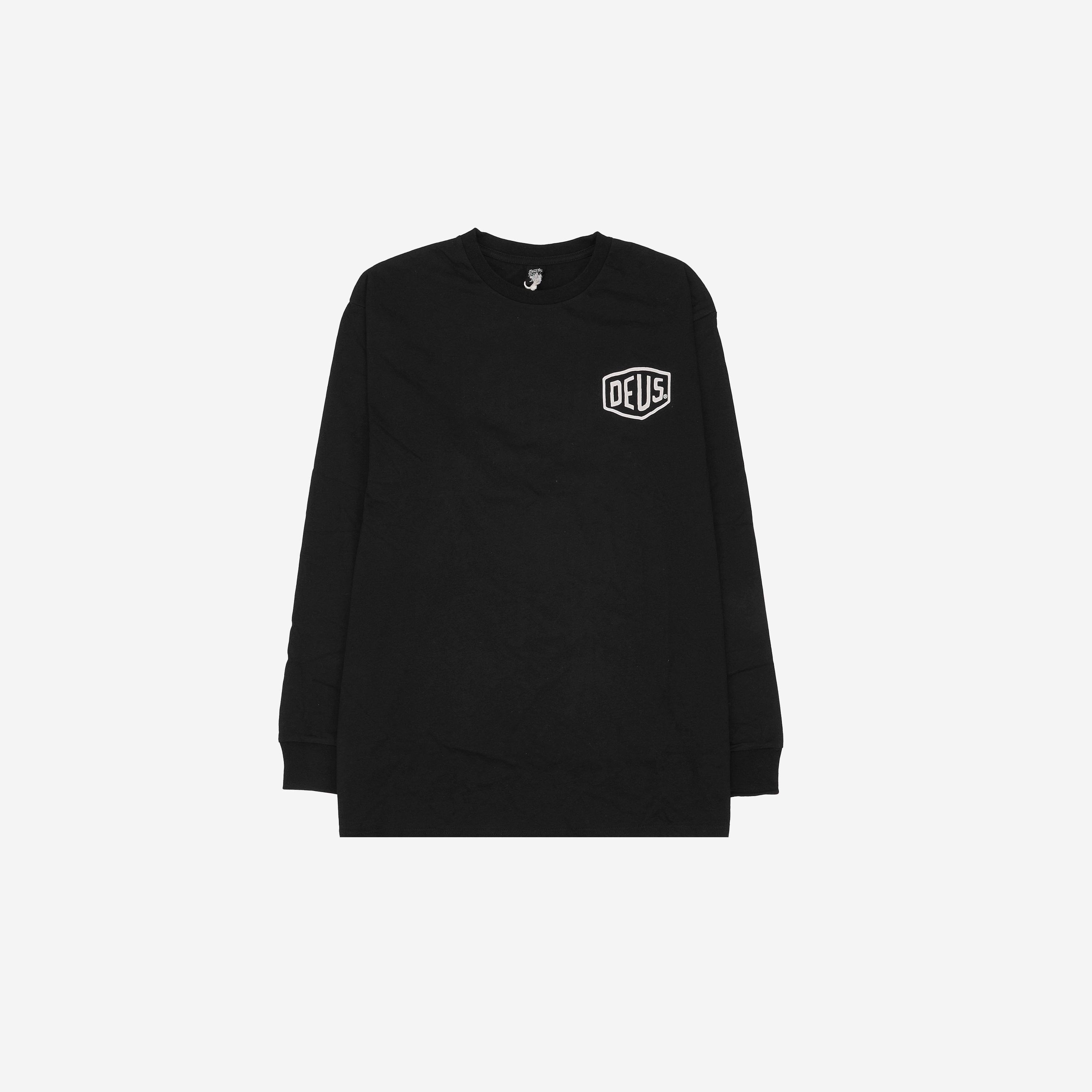 데우스 엑스 마키나 서울 컬리지 롱슬리브 티셔츠 블랙 | KREAM