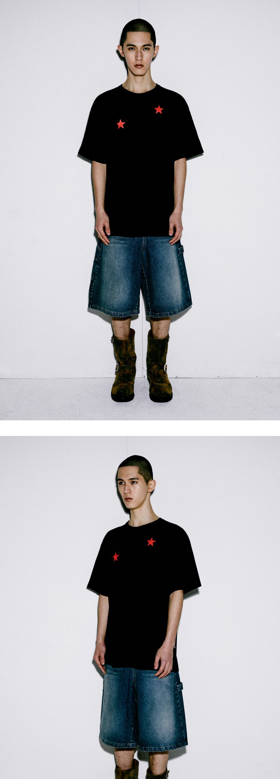 더바이닐하우스 스타 티셔츠 블랙 | Thevinylhouse | KREAM