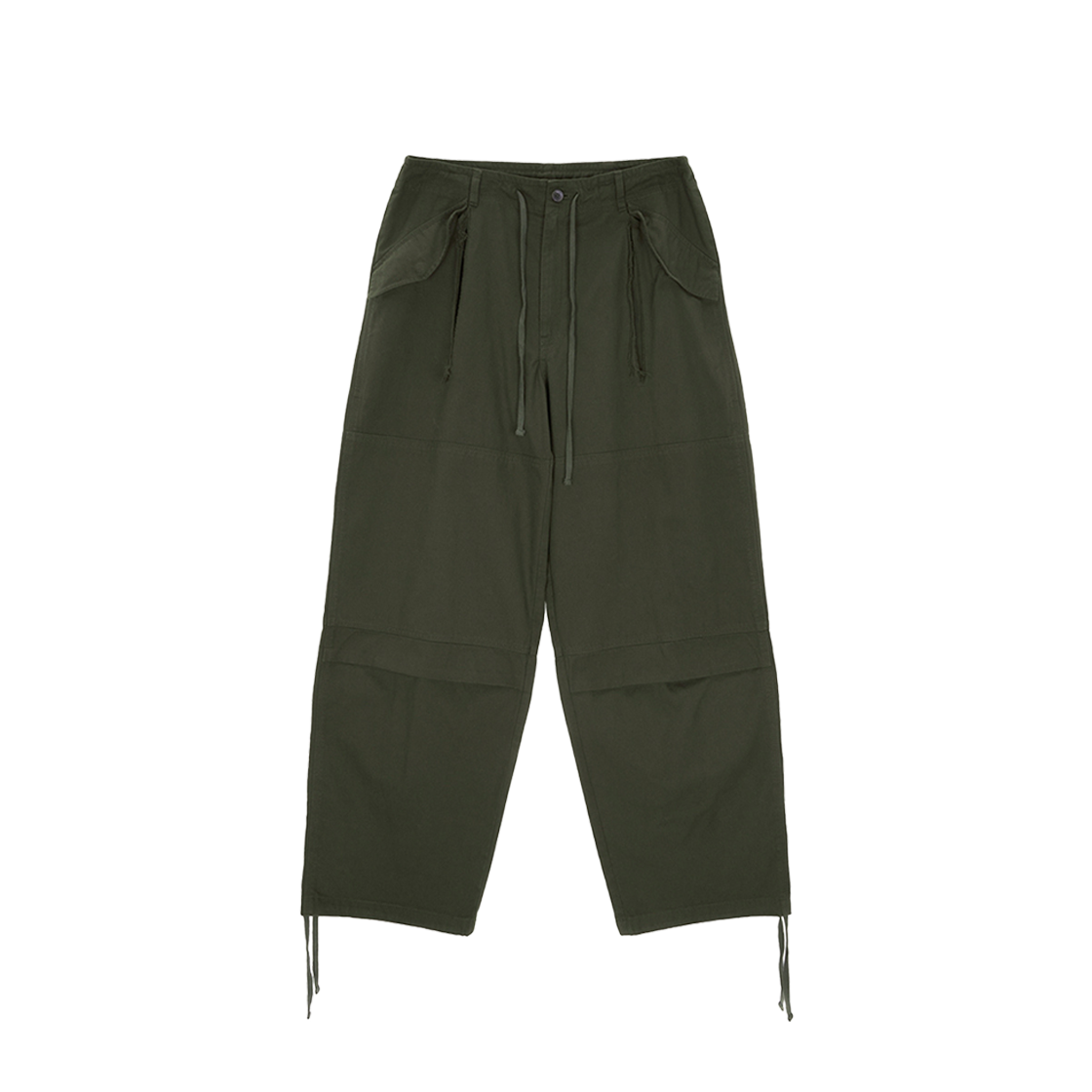 (W) 마뗑킴 스트링 플라이트 팬츠 카키 | Matin Kim | KREAM