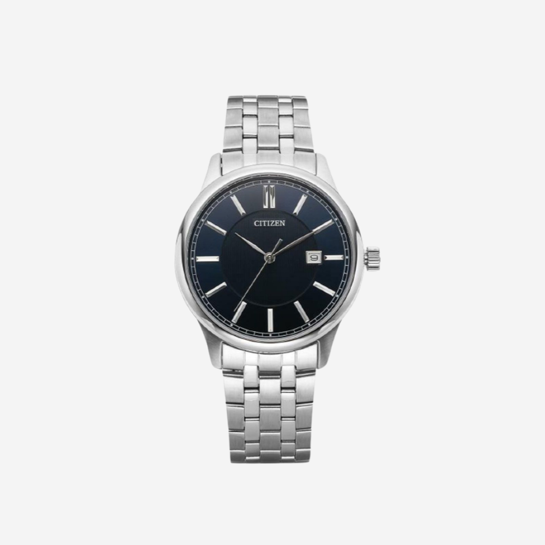 시티즌 쿼츠 40mm 스테인리스 스틸 블루 실버 | Citizen | KREAM