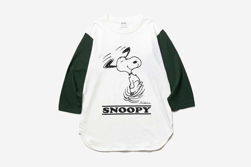 휴스턴 재팬 피넛츠 베이스볼 티 스누피 그린 (22185) | Houston Japan | KREAM