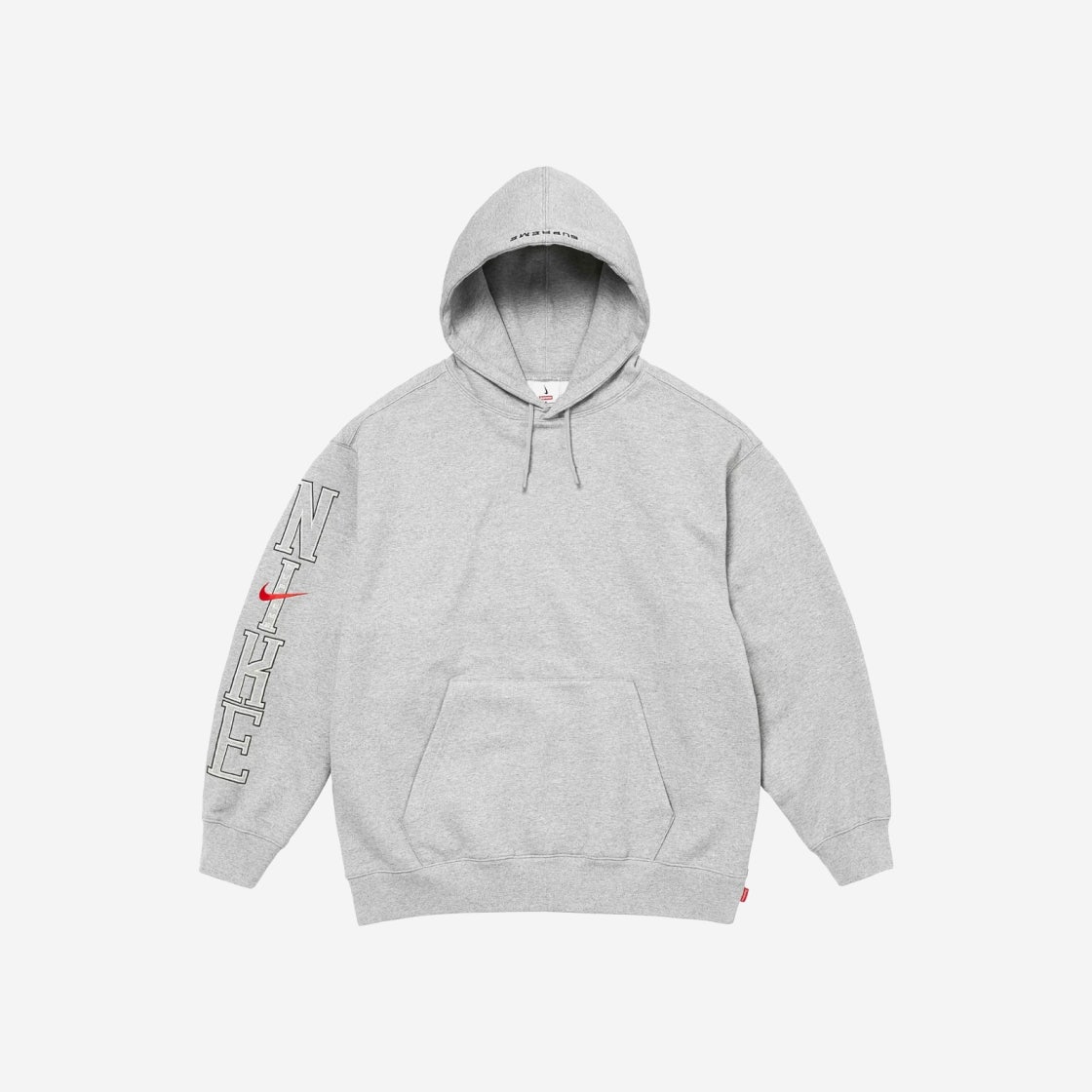 슈프림 x 나이키 후드 스웨트셔츠 헤더 그레이 - 24SS | Supreme | KREAM
