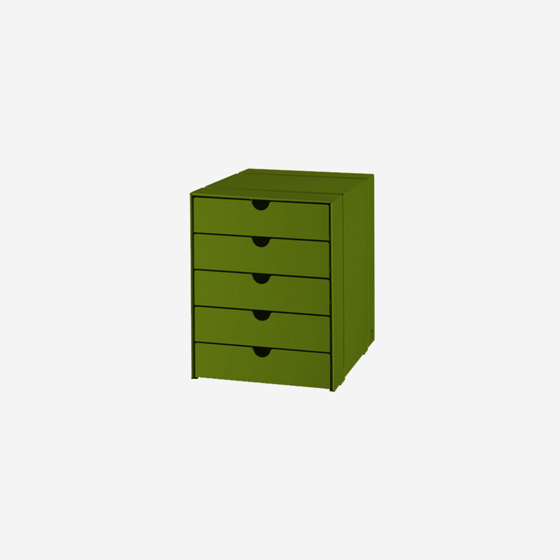 USM 이노스 박스 세트 C4 5단 트레이 올리브 그린 | USM | KREAM