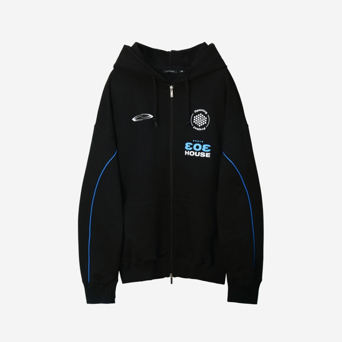 오프닝프로젝트 303 하우스 집업 후디 블랙 | Opening Project | KREAM