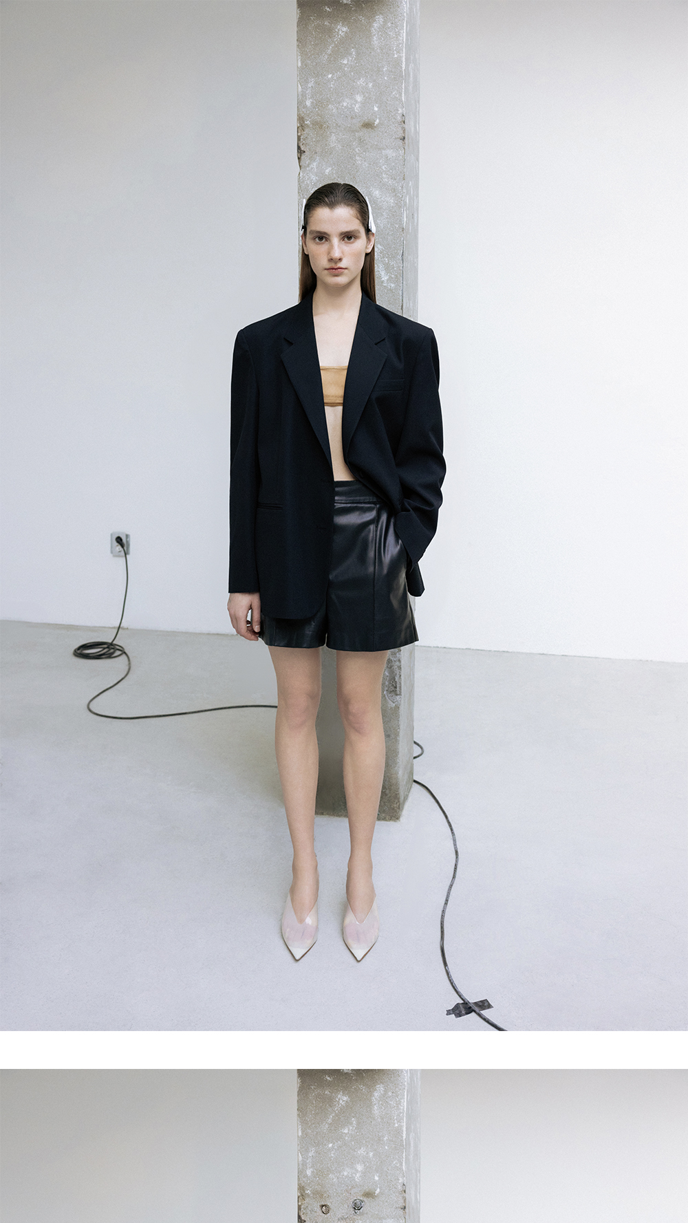 Leha 여성 바스티앙 램레더 반바지 블랙 | LEHA | KREAM