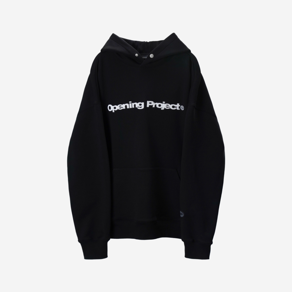 오프닝프로젝트 OP 로고 후디 블랙 | Opening Project | KREAM