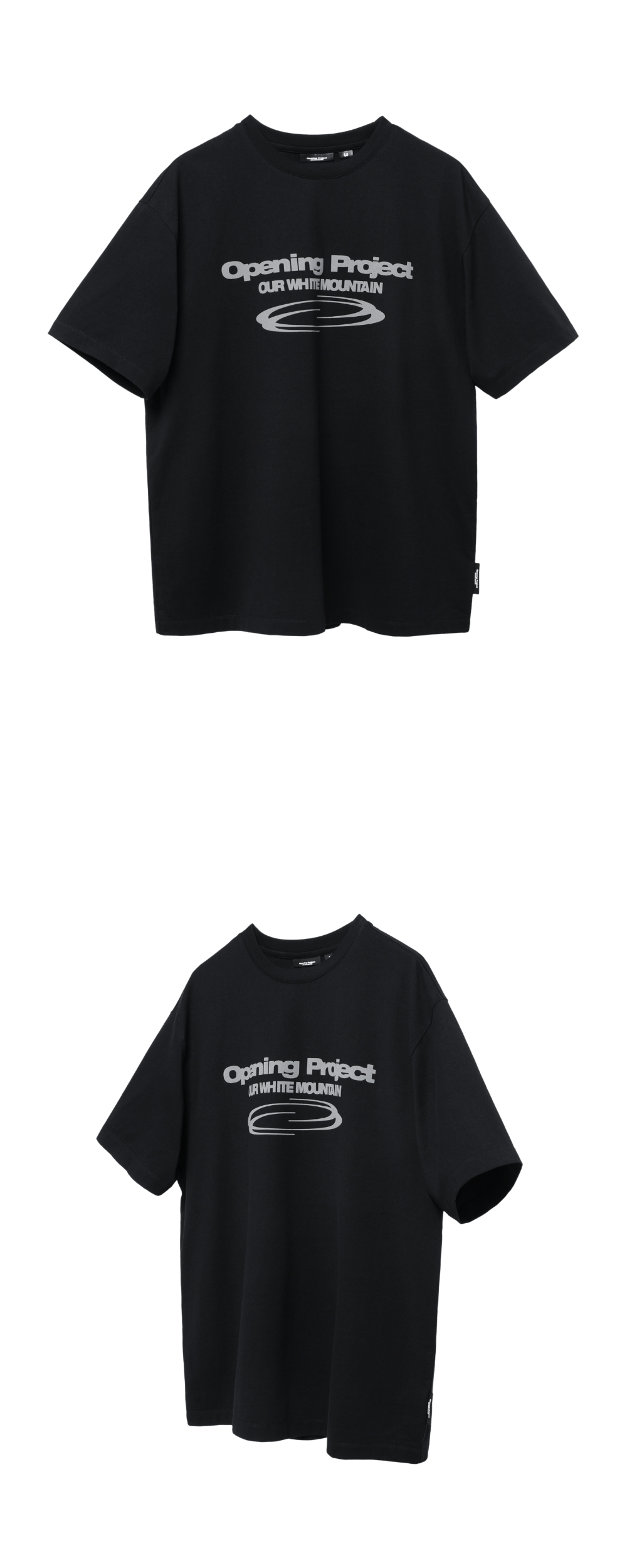오프닝프로젝트 아이덴티티 티셔츠 3M 블랙 | Opening Project | KREAM