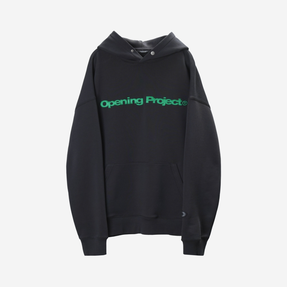 오프닝프로젝트 OP 로고 후디 차콜 | Opening Project | KREAM