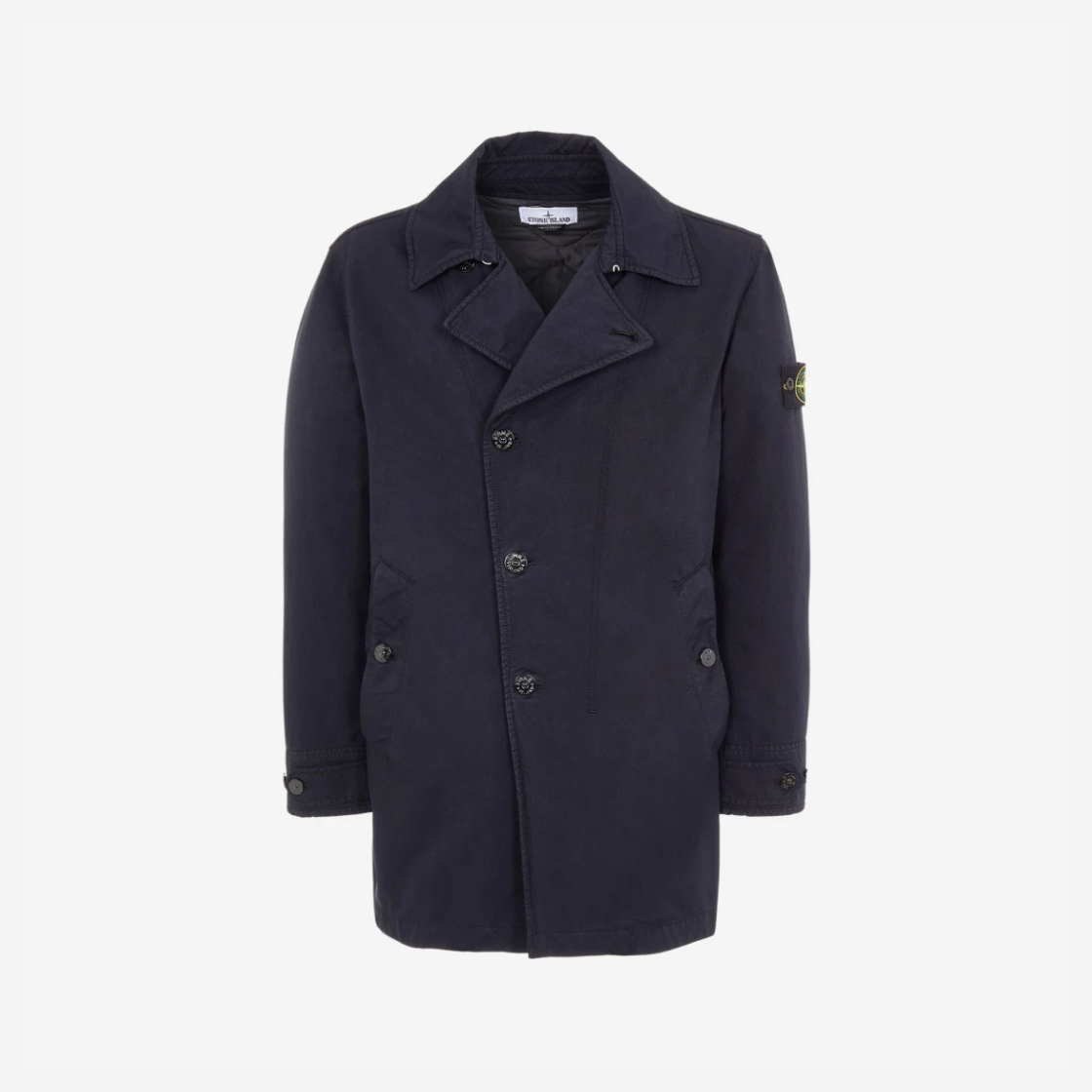 스톤 아일랜드 42149 다비드-TC 프리마로프트 인슐레이션 테크놀로지 숏 트렌치 코트 네이비 블루 - 22FW | Stone Island | KREAM