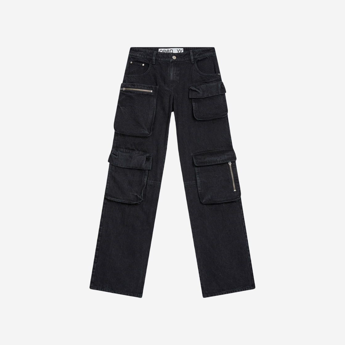오픈 Yy 카고 포켓 진 블랙 | Open Yy | KREAM