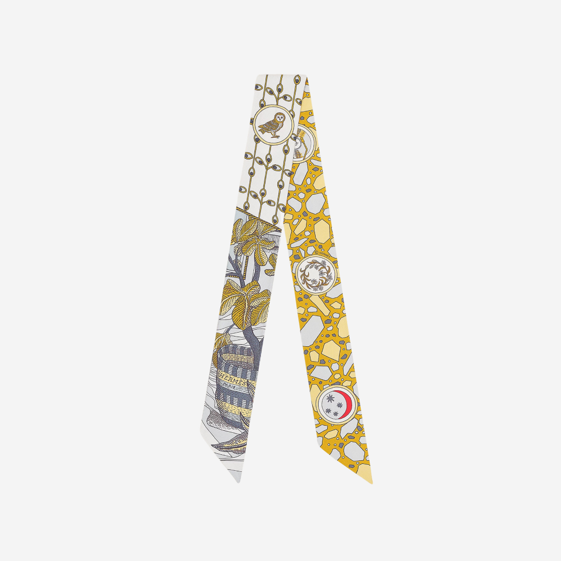 (W) 에르메스 라 단스 데 아마조네스 트윌리 그리 블랑 골드 | Hermes | KREAM