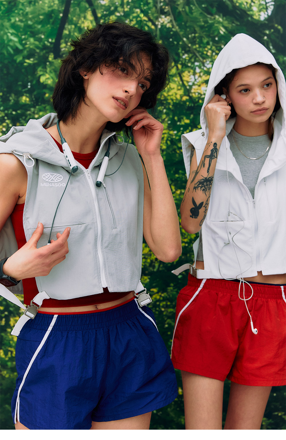 미나수 러닝 트랙 나일론 반바지 네이비 | MENASOO | KREAM