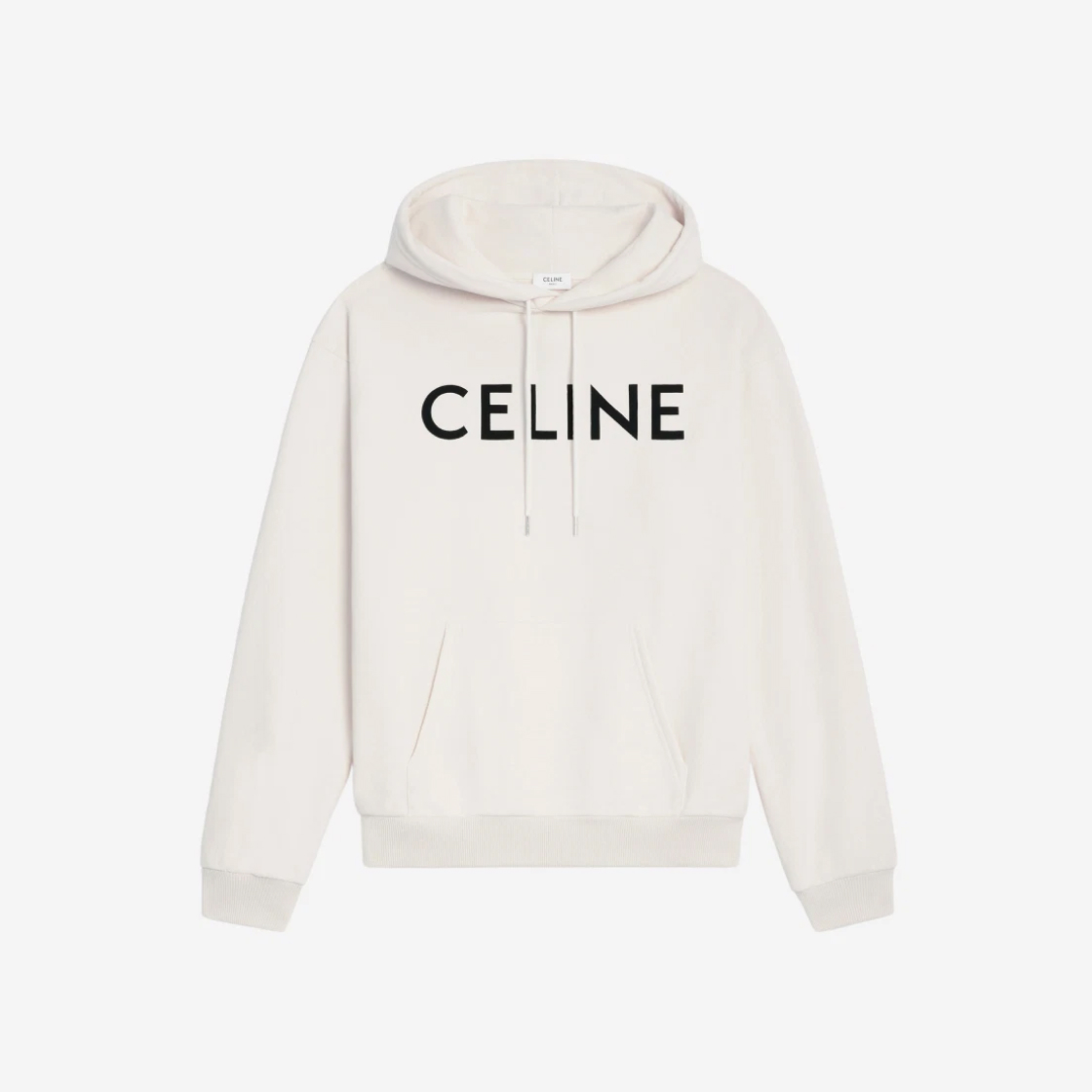 셀린느 코튼 플리스 루즈 후드 크림 블랙 | Celine | KREAM