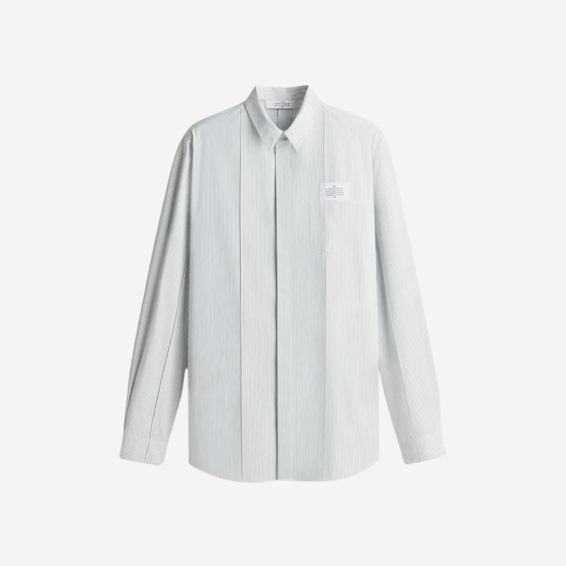 에이치앤엠 x Rokh 오버사이즈 버튼디테일 셔츠 라이트 블루 스트라이프 | H&M | KREAM