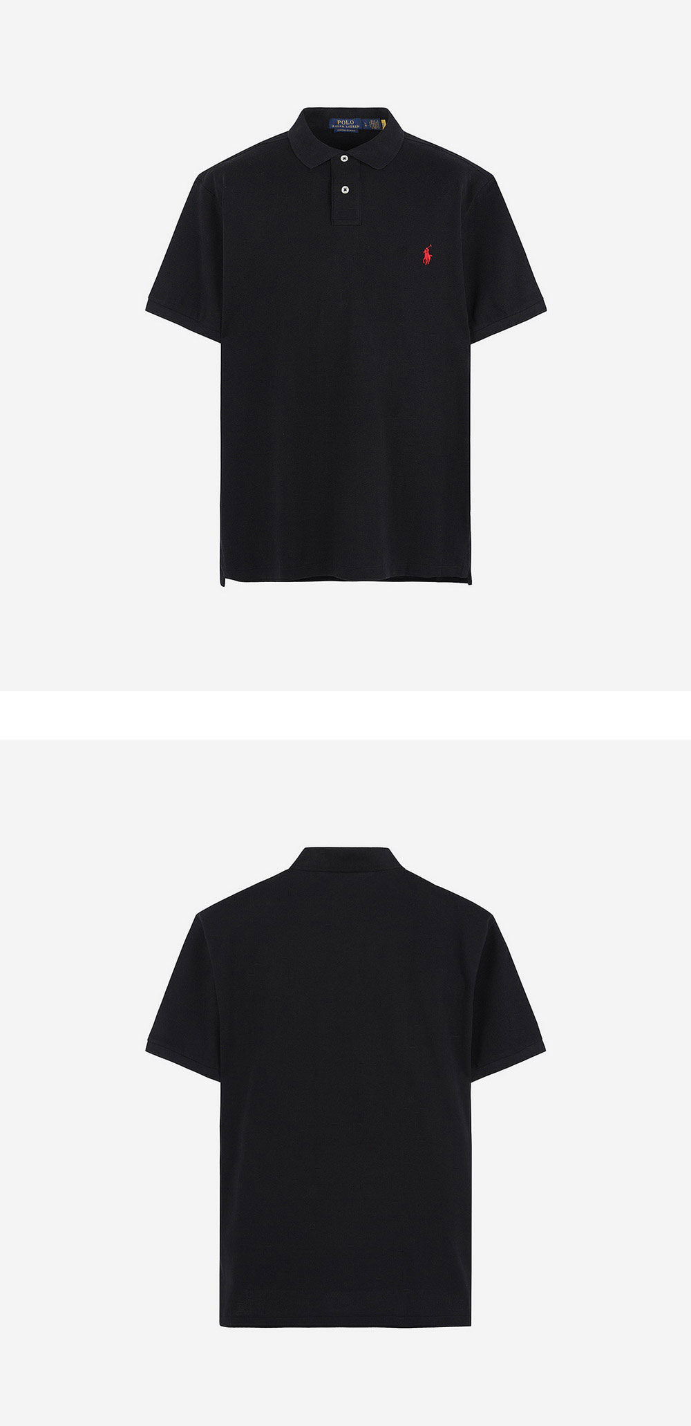 폴로 랄프 로렌 커스텀 슬림핏 메시 폴로 셔츠 블랙 | Polo Ralph Lauren | KREAM