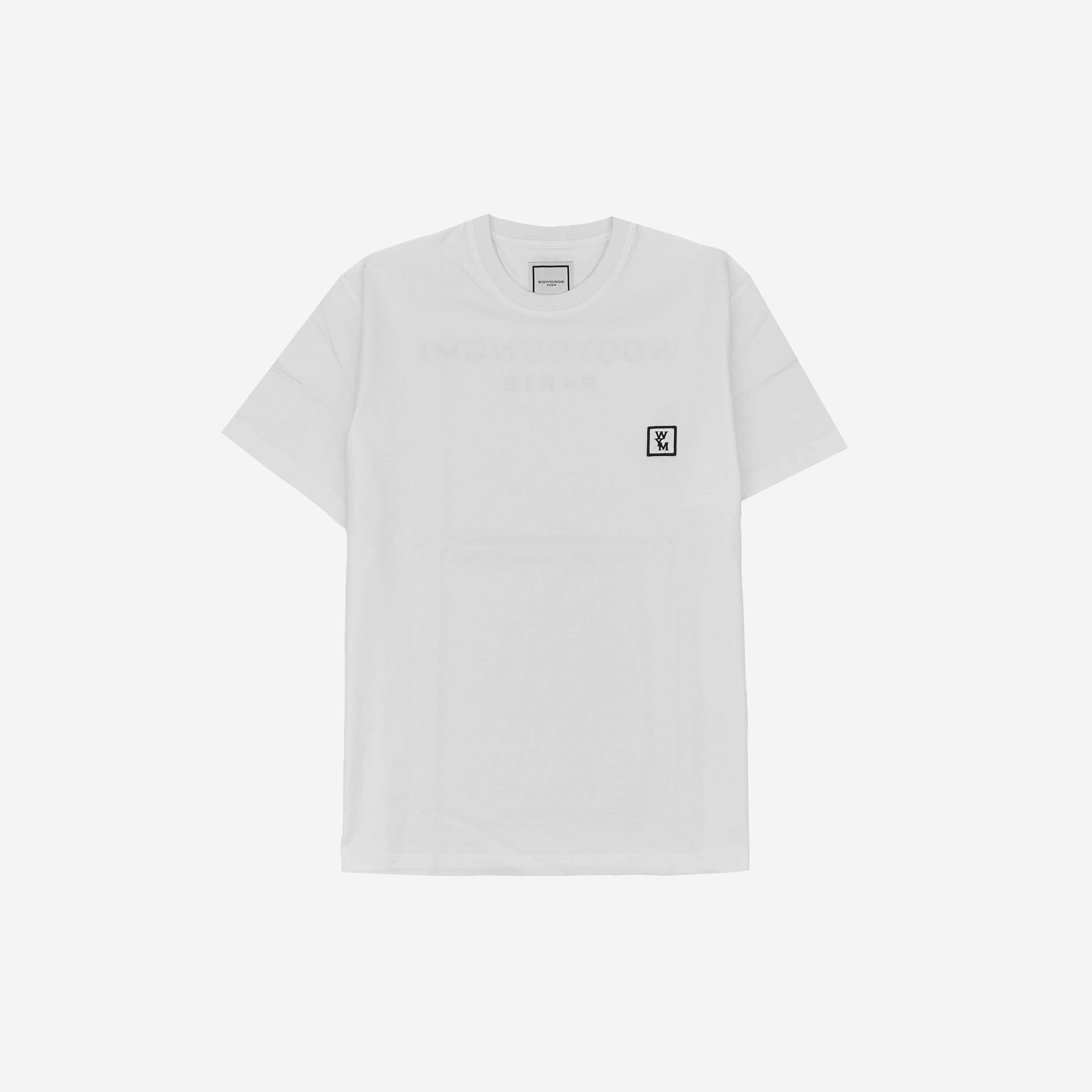 우영미 코튼 백로고 티셔츠 화이트- 23SS | KREAM