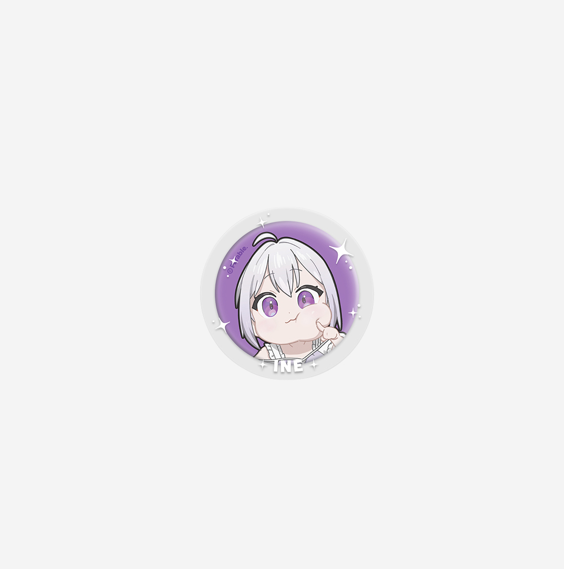 우왁굳 이세계 페스티벌 캔 뱃지 + PVC 커버 세트 아이네 | Woowakgood | KREAM