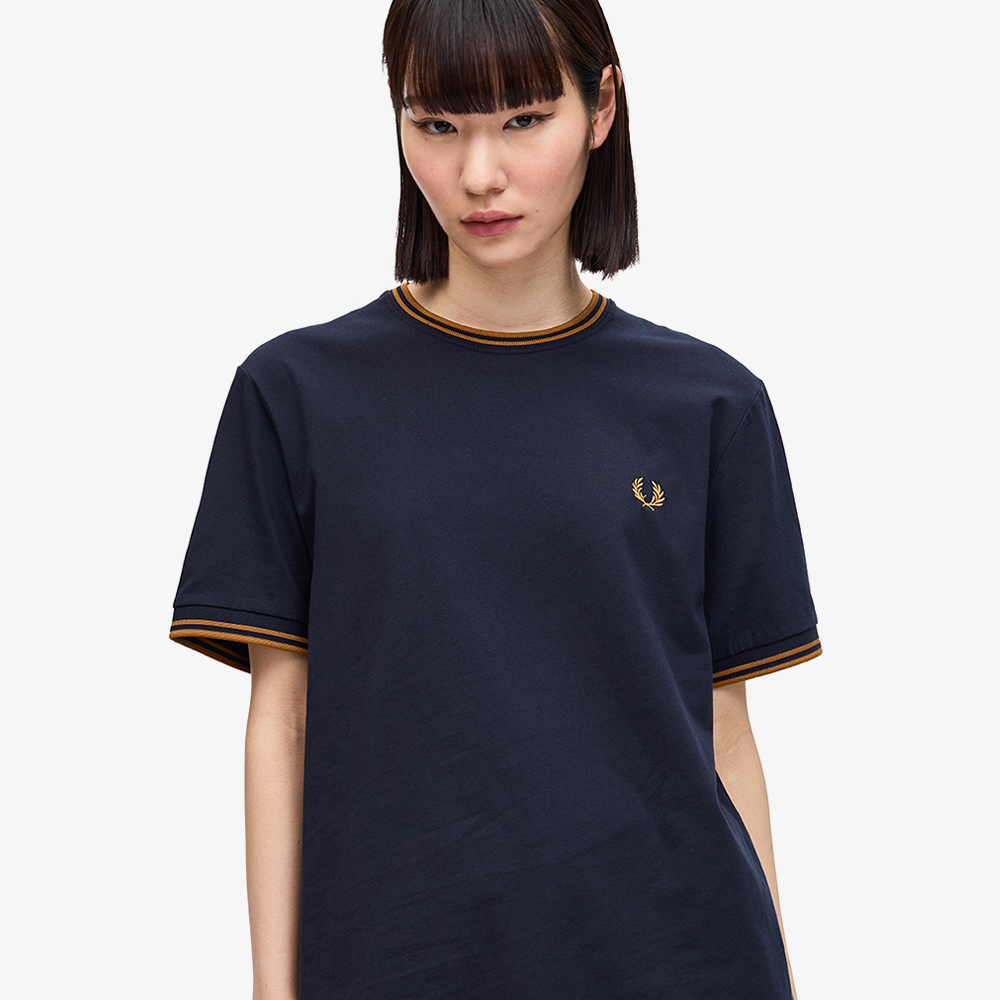 프레드페리 트윈 팁 티셔츠 (M68) | Fred Perry | KREAM