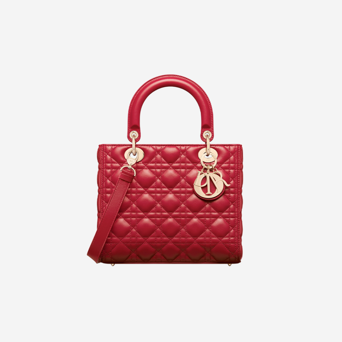 디올 미디움 레이디 백 아마릴리스 레드 | Dior | KREAM