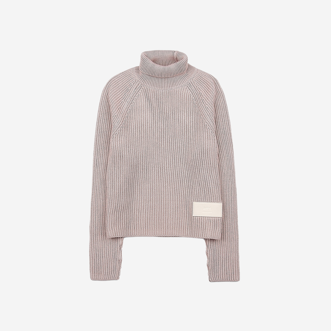 (W) 아미 라벨 스웨터 누드 핑크 | AMI | KREAM