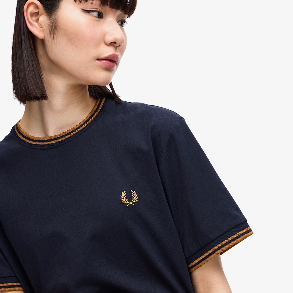 프레드페리 트윈 팁 티셔츠 (M68) | Fred Perry | KREAM