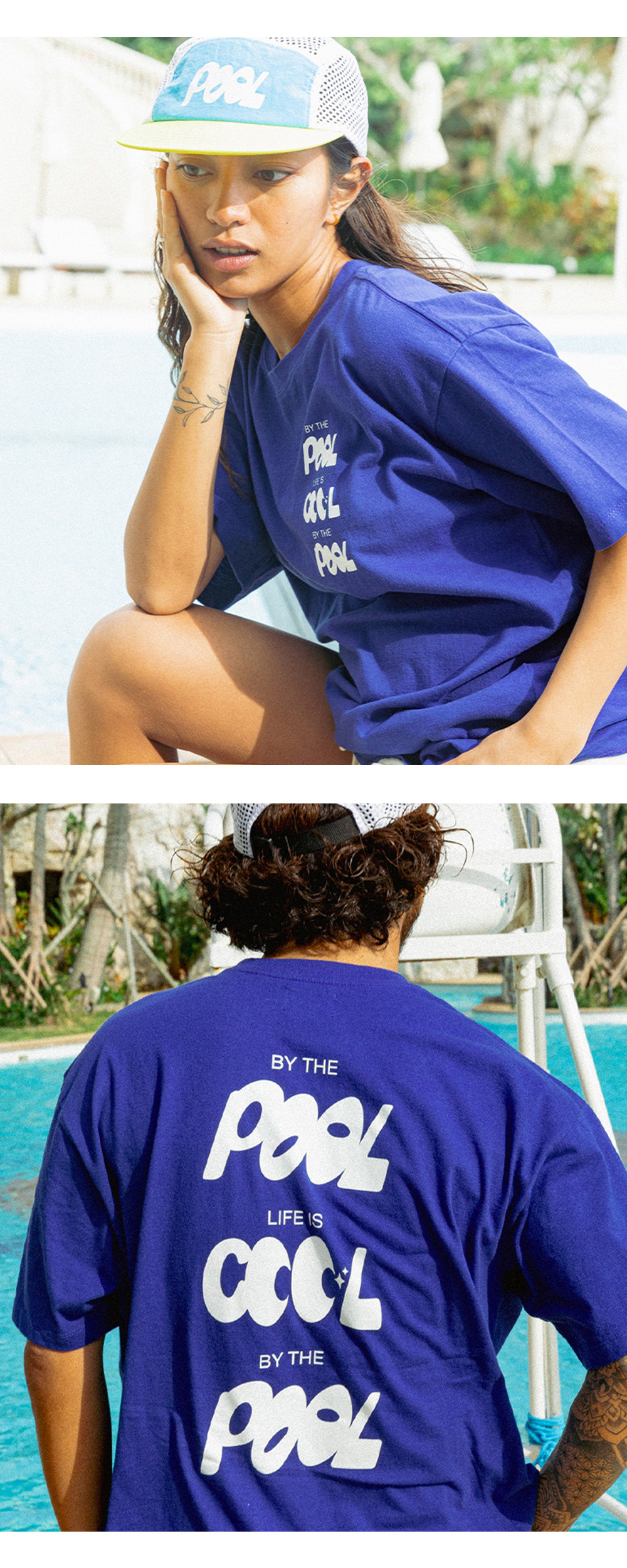 빅웨이브 컬렉티브 쿨 & 풀 브리즈 티셔츠 딥 블루 | BIGWAVE COLLECTIVE | KREAM