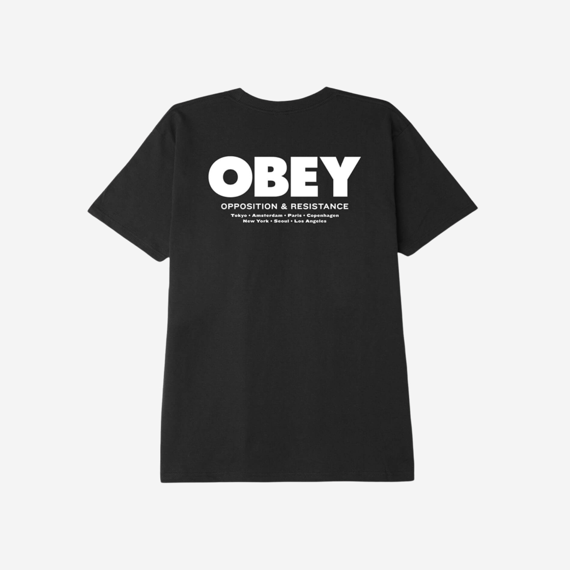 오베이 오퍼지션 & 레지스탕스 클래식 티셔츠 블랙 | Obey | KREAM