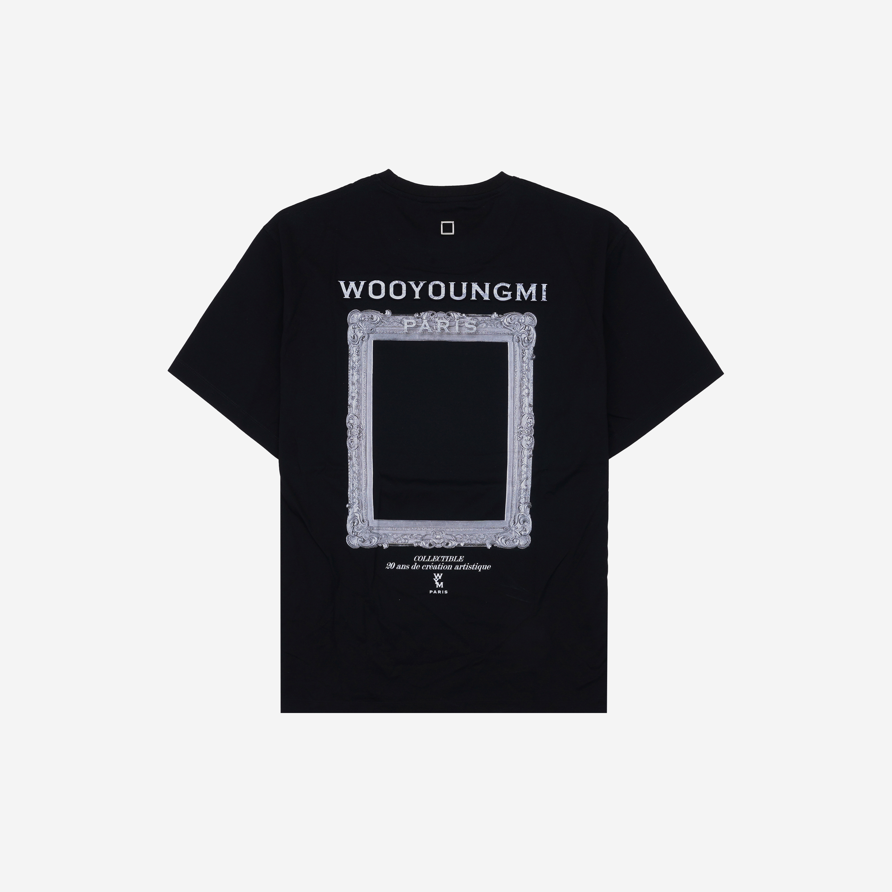 우영미 프레임 백로고 티셔츠 블랙 - 23SS | KREAM