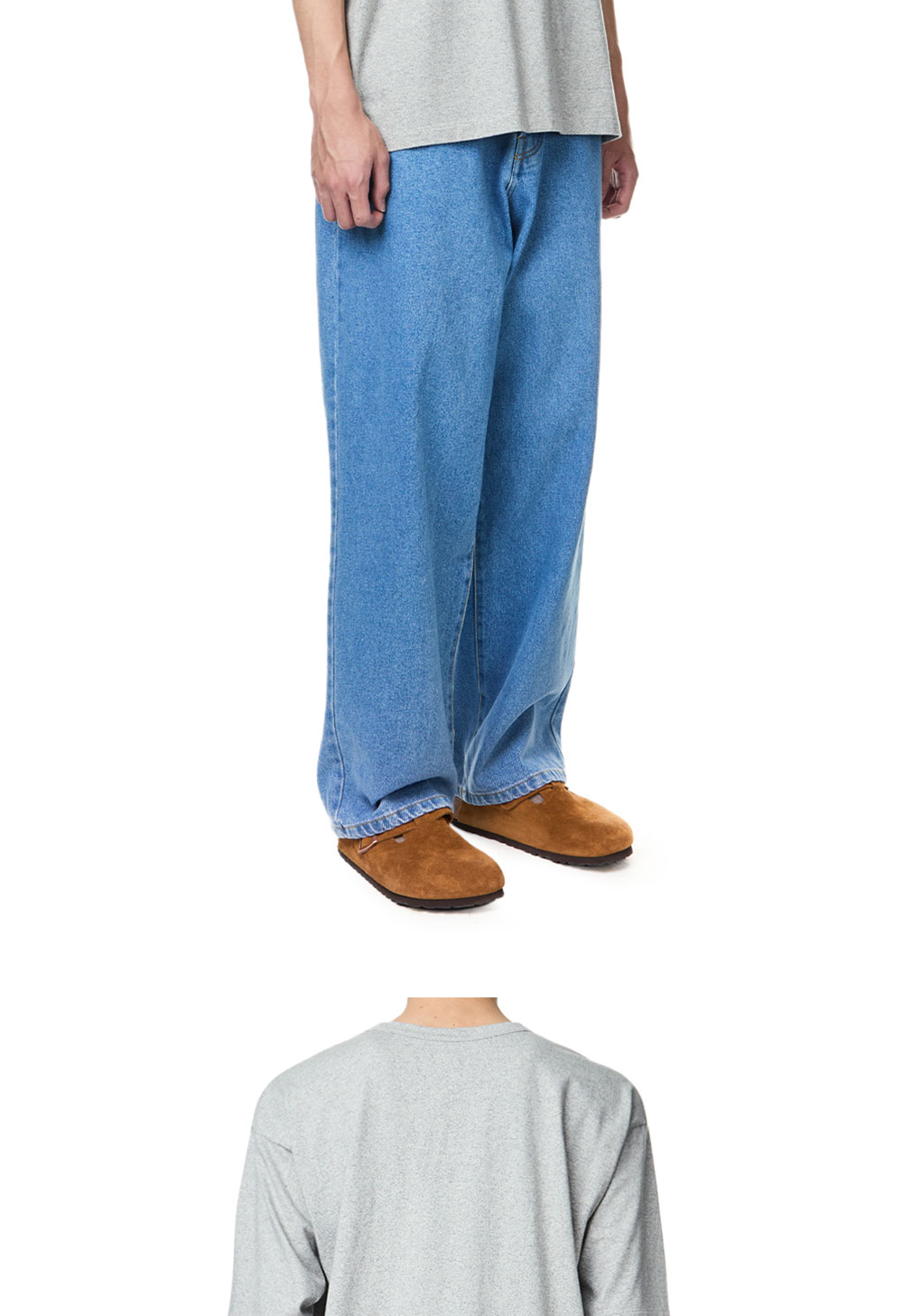 팝 트레이딩 컴퍼니 크레스트 데님 Drs 팬츠 스톤워시 | Pop Trading Company | KREAM