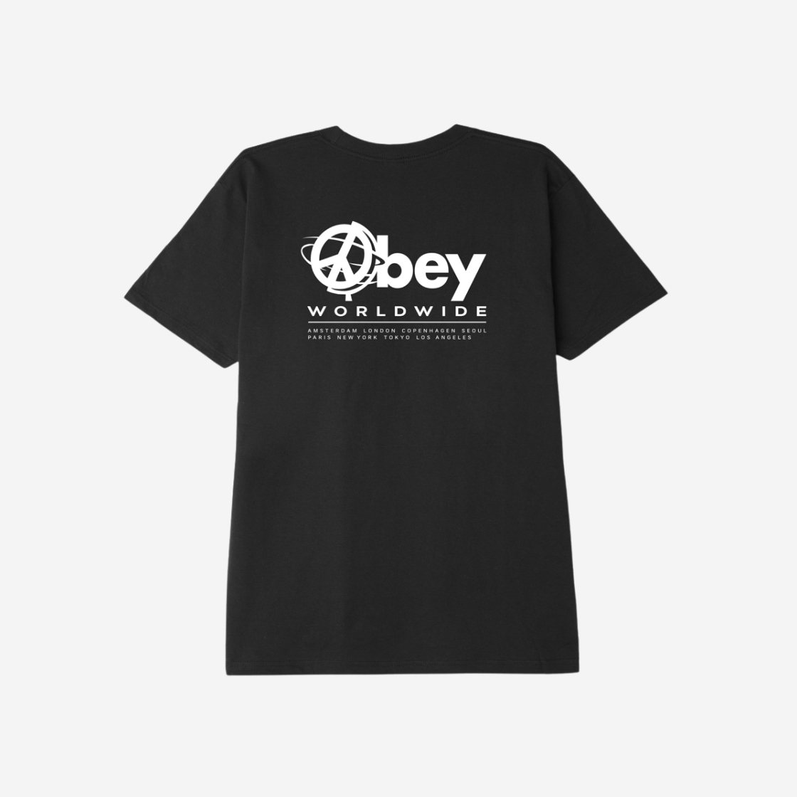 오베이 올 어라운드 더 월드 클래식 티셔츠 블랙 | Obey | KREAM