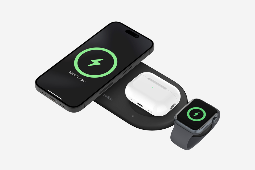 벨킨 Qi2 15W 3in1 마그네틱 무선 충전 패드 WIZ022qc 블랙 | Belkin | KREAM