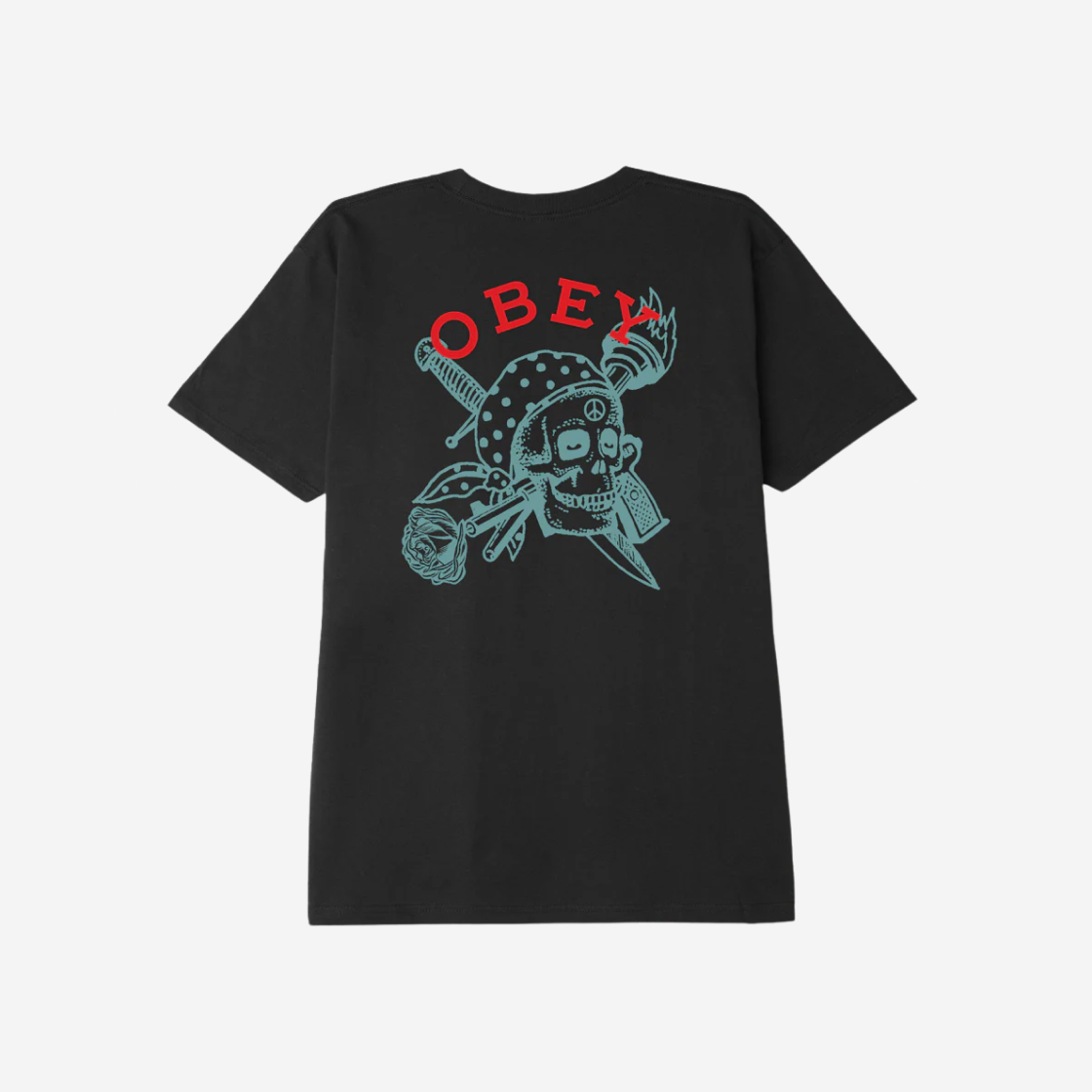 오베이 피스 스컬 클래식 티셔츠 블랙 | Obey | KREAM