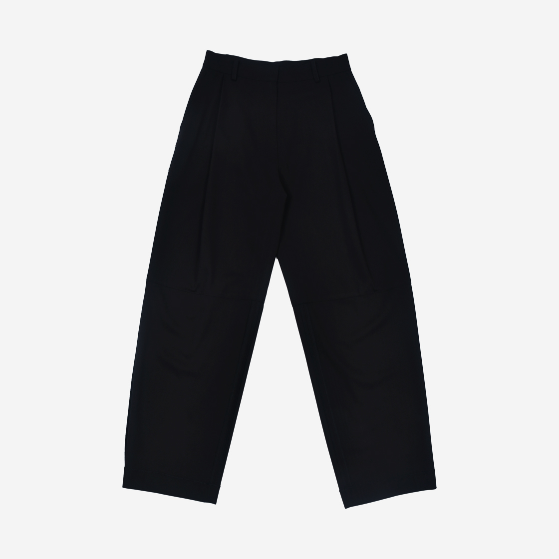 할로미늄 원 턱 울 팬츠 2 블랙 | HALOMINIUM | KREAM
