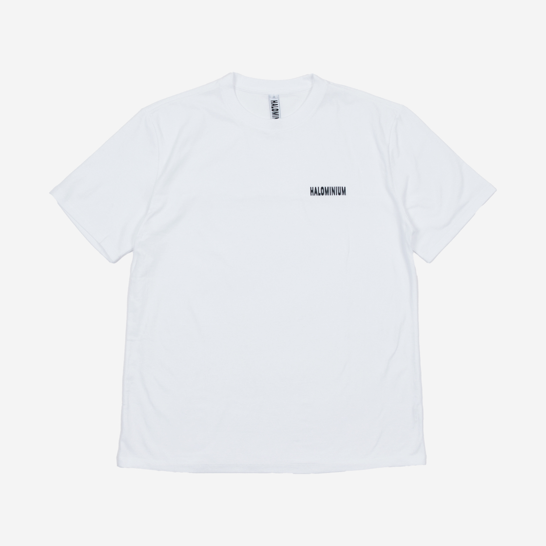 할로미늄 웨이브 백 요크 오버사이즈 티 화이트 | HALOMINIUM | KREAM