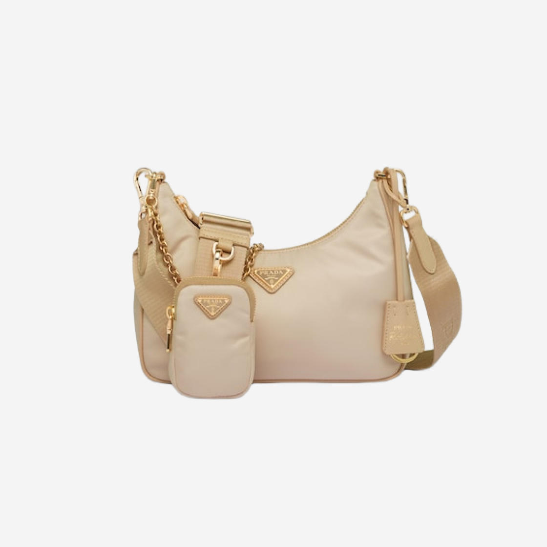프라다 프라다 리에디션 2005 리나일론 백 베이지 | Prada | KREAM